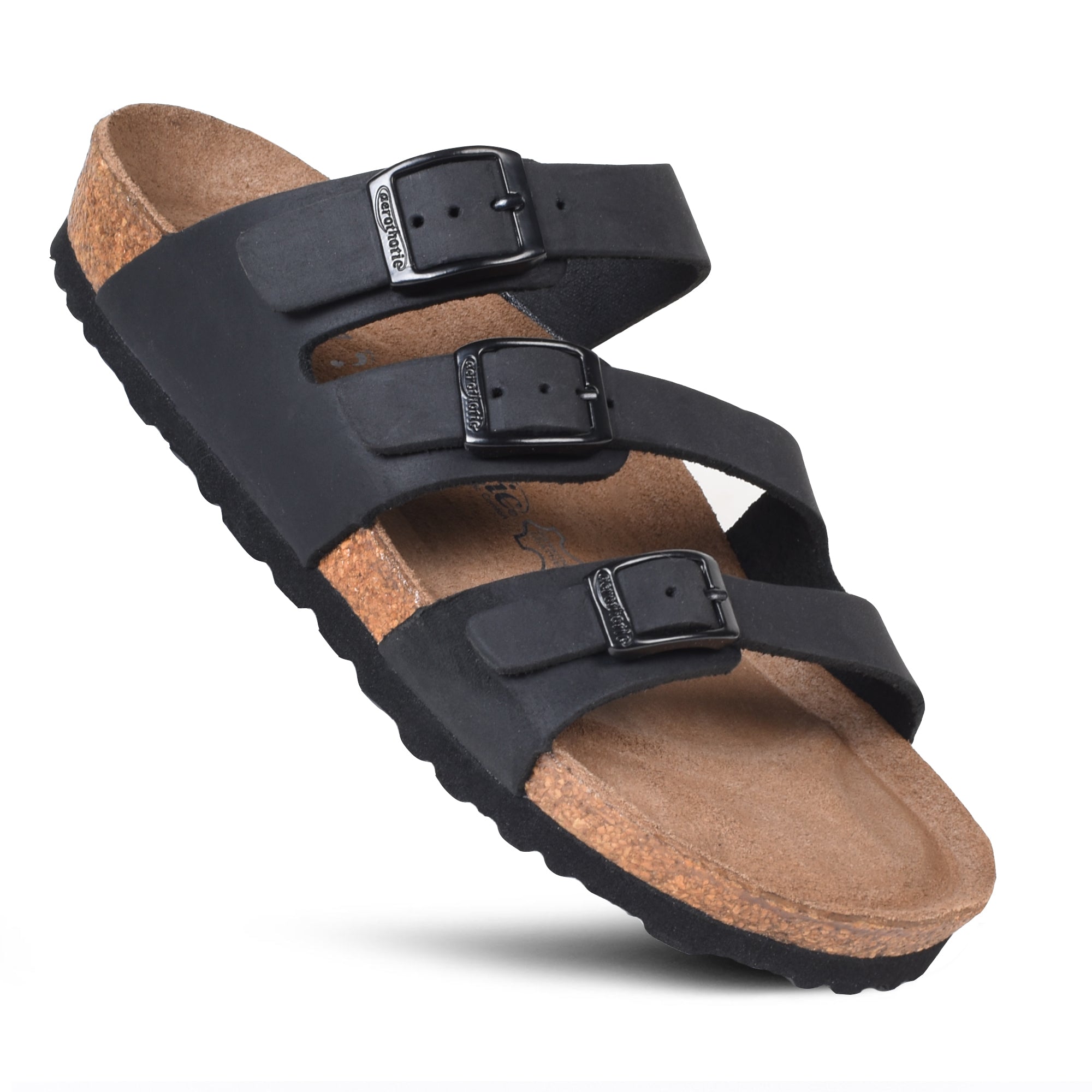 Maiden Tri – Strap Leather Sandals for Women - LC1401 : Aerothotic Pakistan
